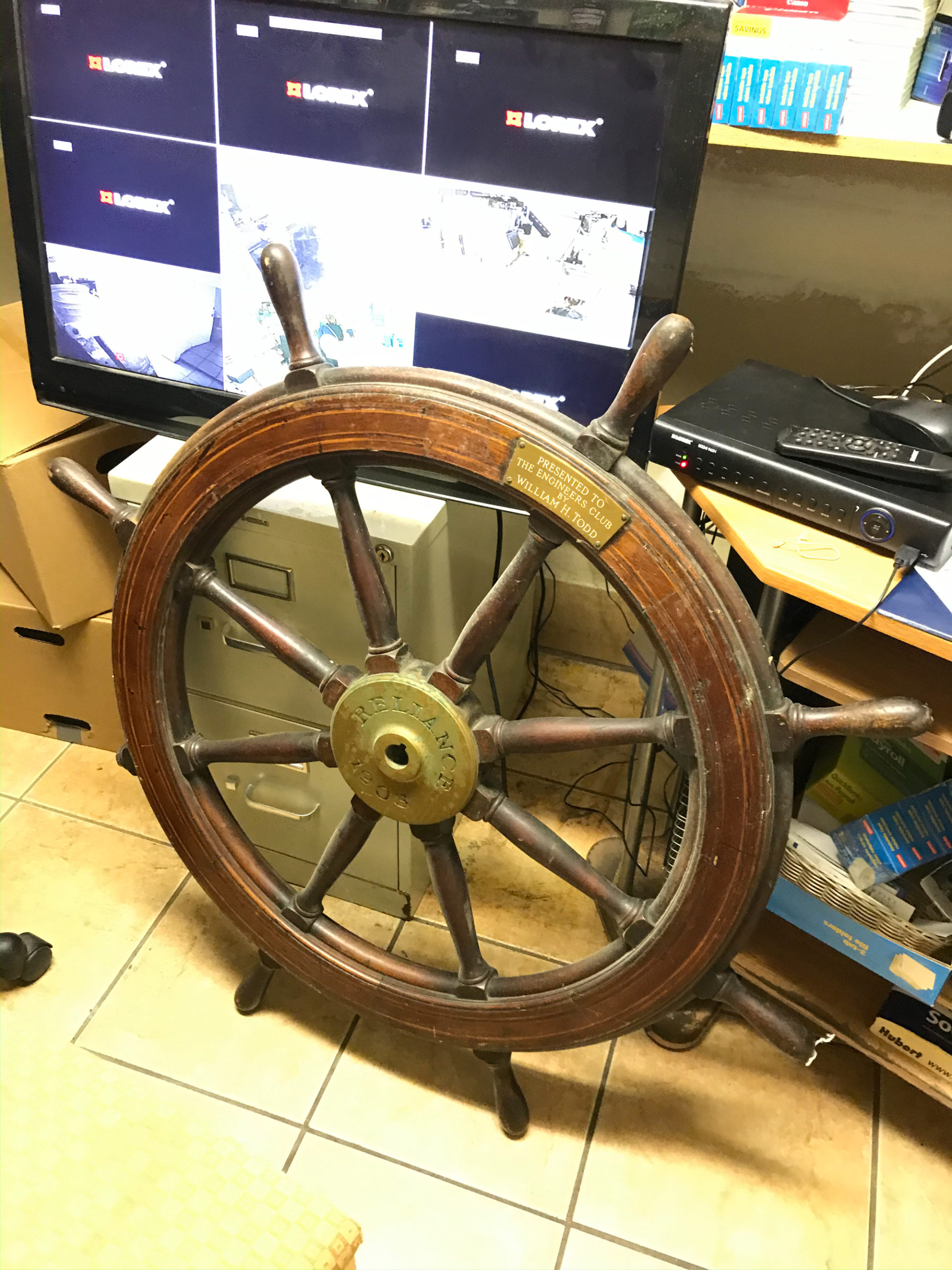 From the Vault: the RELIANCE wheel (Part I) - Herreshoff Marine Museum