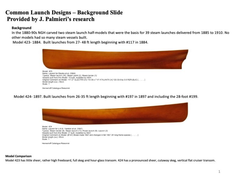 Steam Launch Blog #12 - Herreshoff Marine Museum